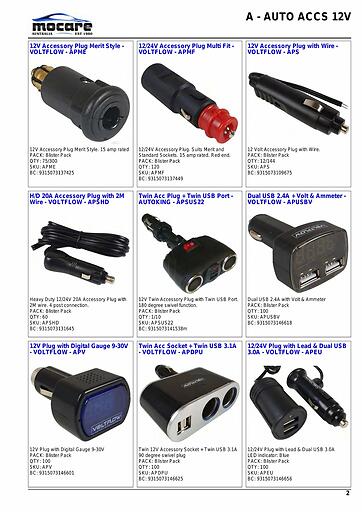 Catalogue | Automotive Wholesale | Mocare Australia